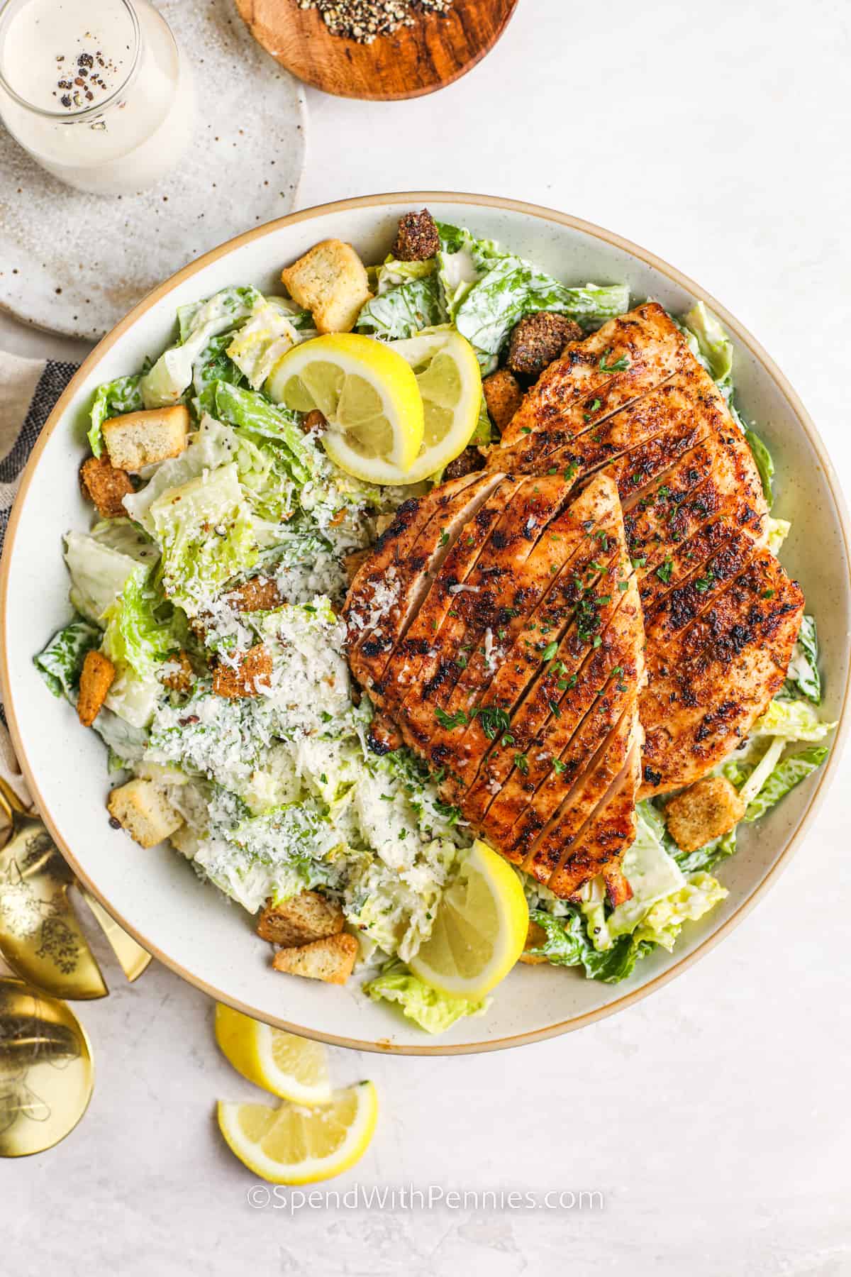 Grilled Chicken Caesar Salad – Organic Oren